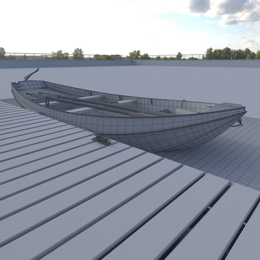 Steel Boat Jetty 3d Max