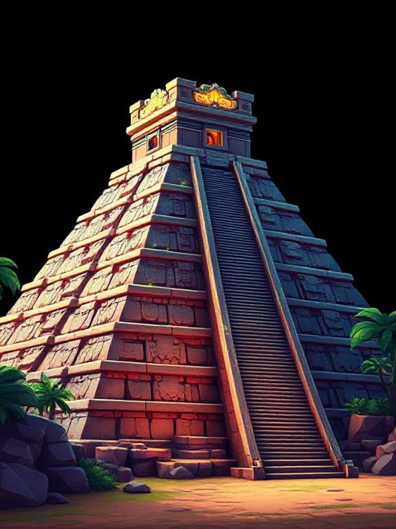 Maya Pyramid 3D Model - TurboSquid 2383257