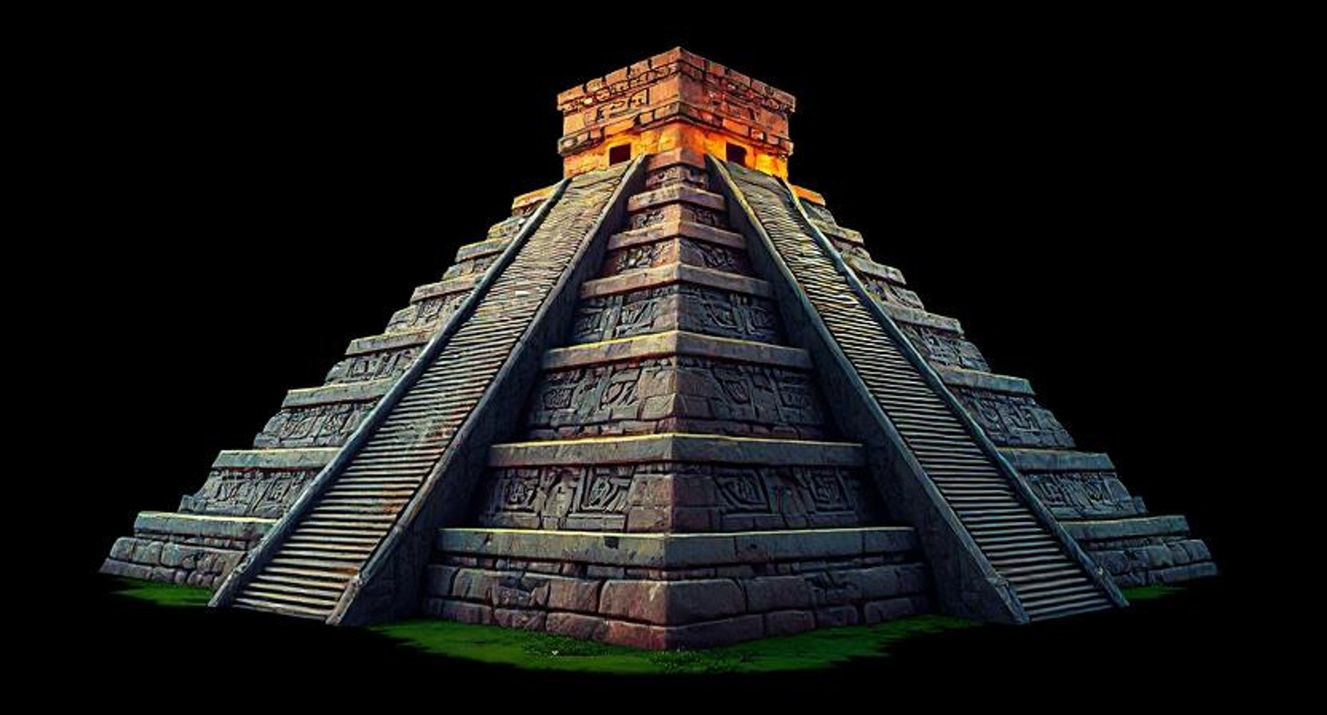 Maya Pyramid 3D Model - TurboSquid 2383257