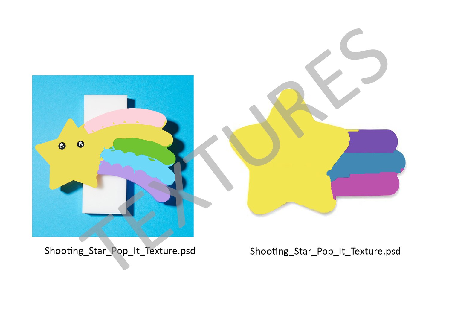 Shooting Stars Pop It Fidget Toys Set 3D - TurboSquid 1773075