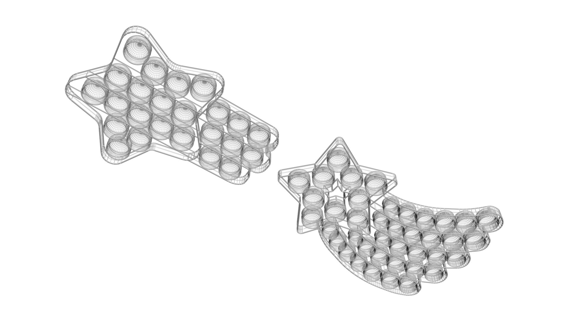 Shooting Stars Pop It Fidget Toys Set 3D - TurboSquid 1773075