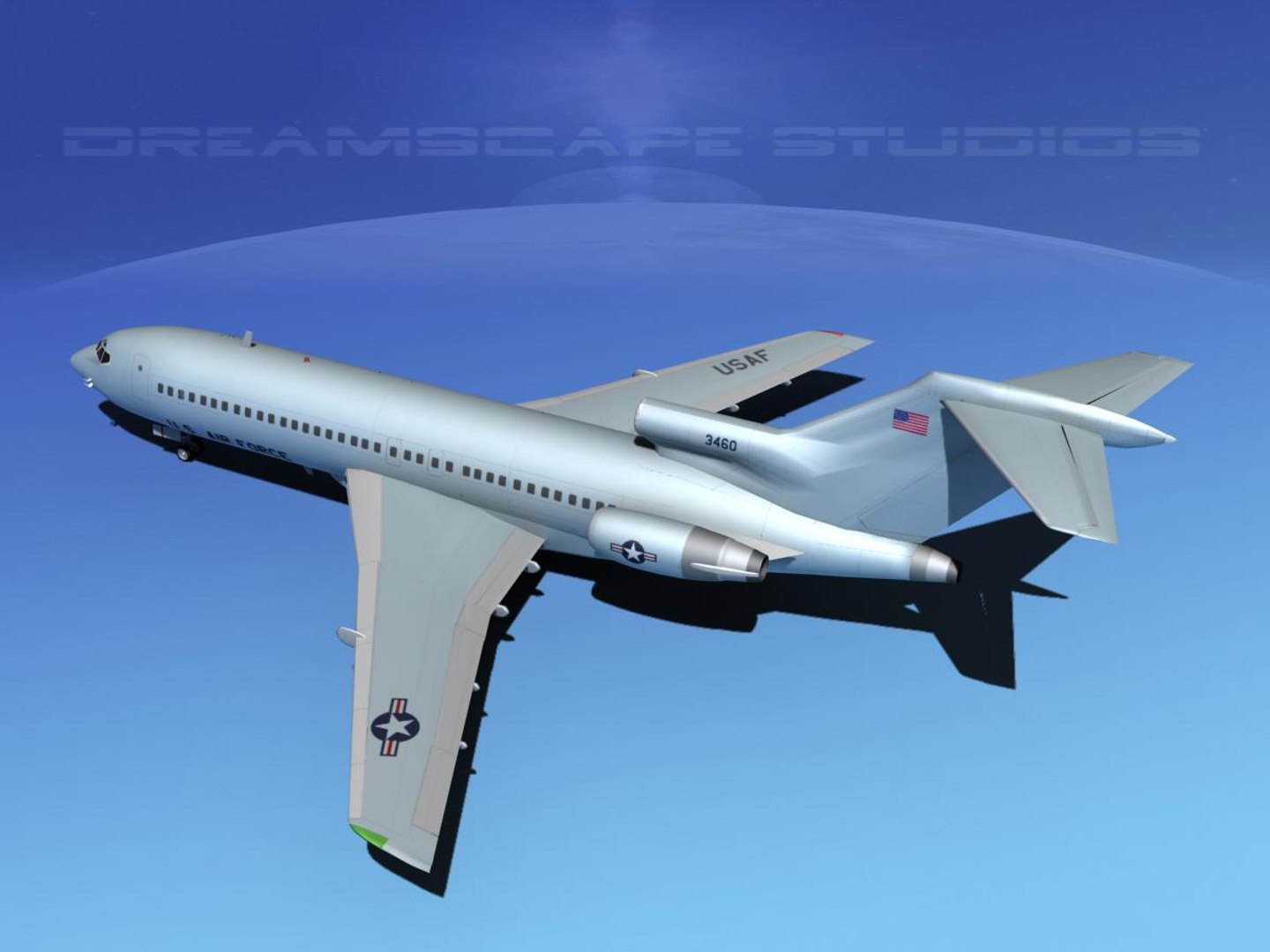 Turbines C-22a Boeing 727-100 3d 3ds