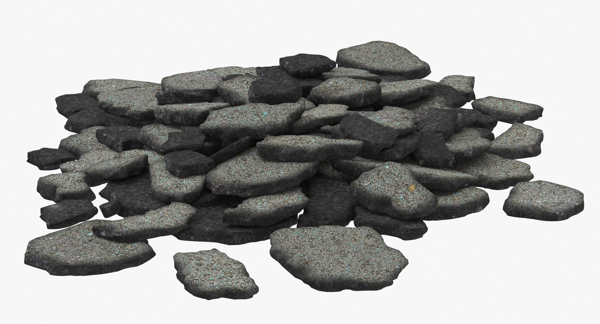 3D Asphalt Debris Pile Medium - TurboSquid 1965871