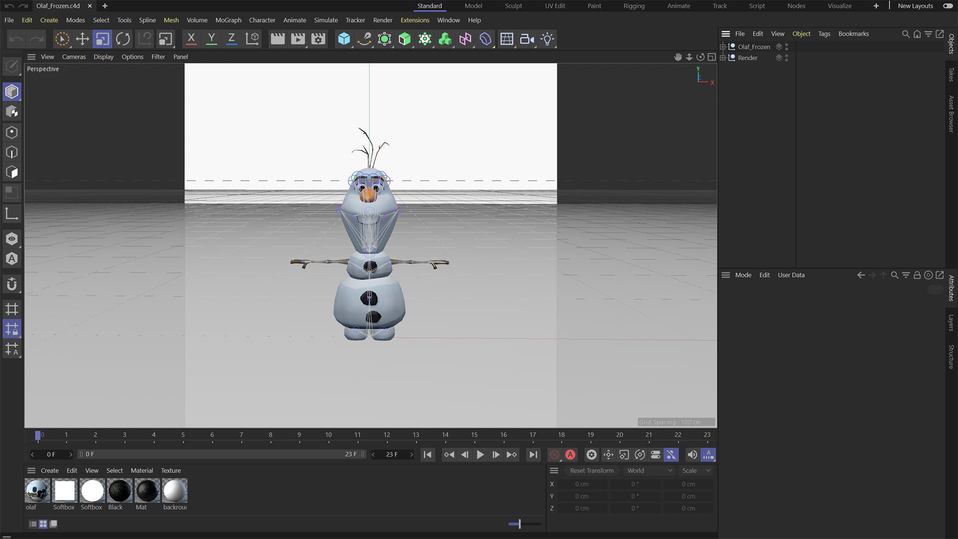 3D Model Olaf Frozen - TurboSquid 1846153