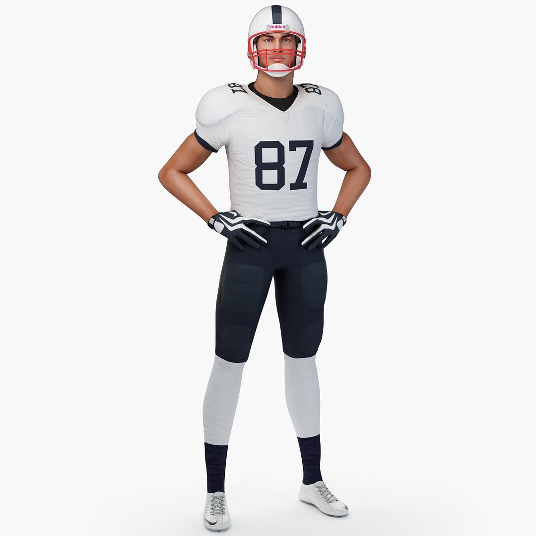 Football Player Character Rigging C4d