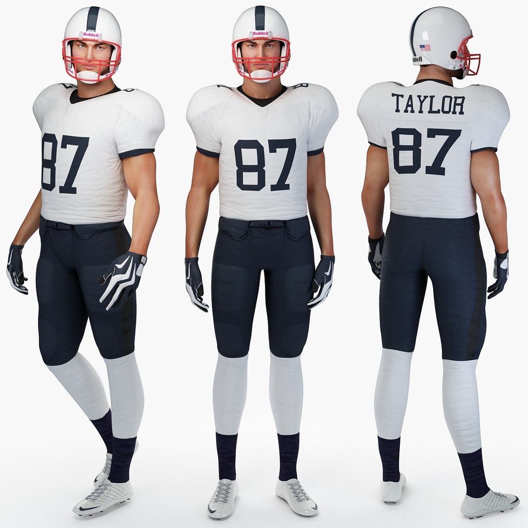 Football Player Character Rigging C4d