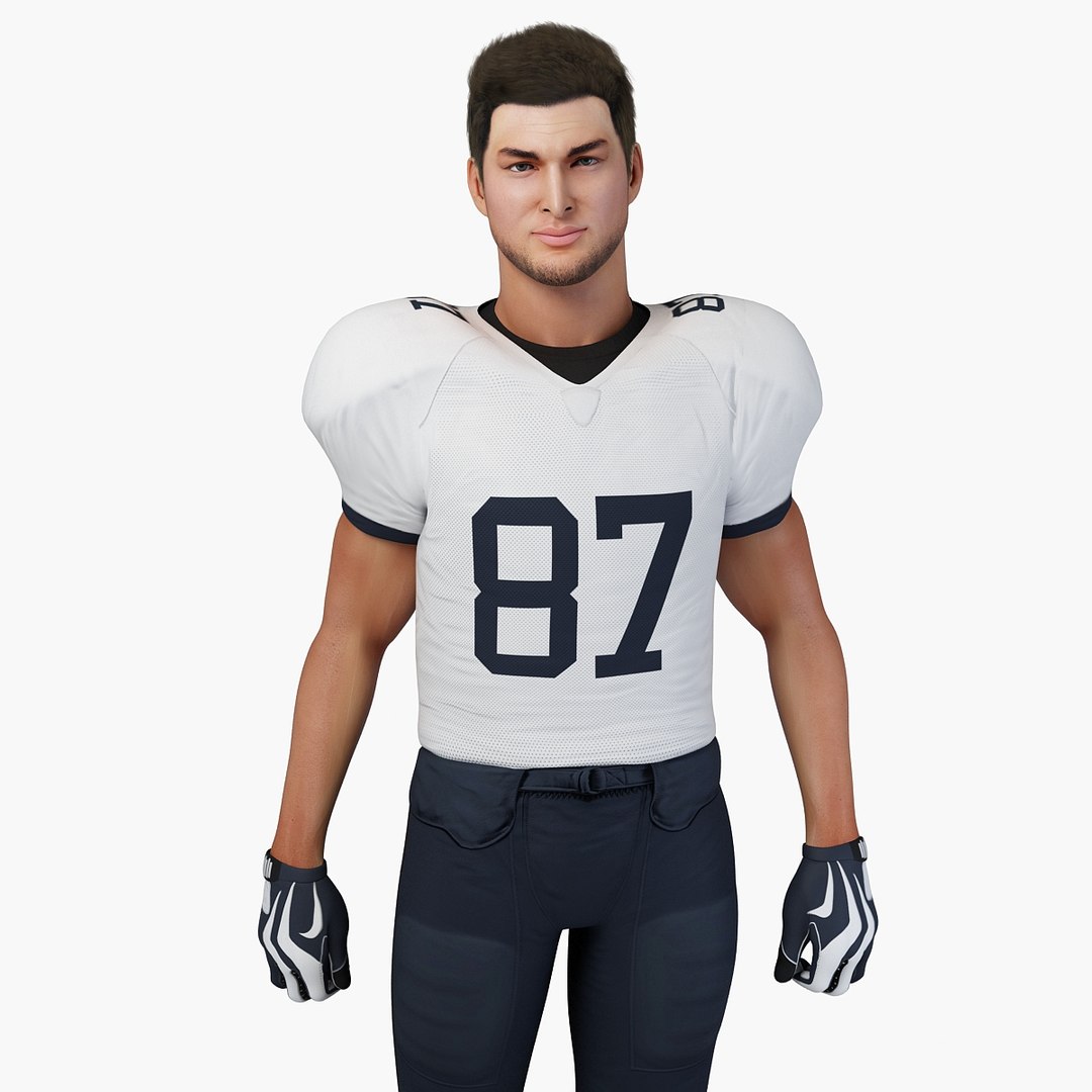 Football Player Character Rigging C4d