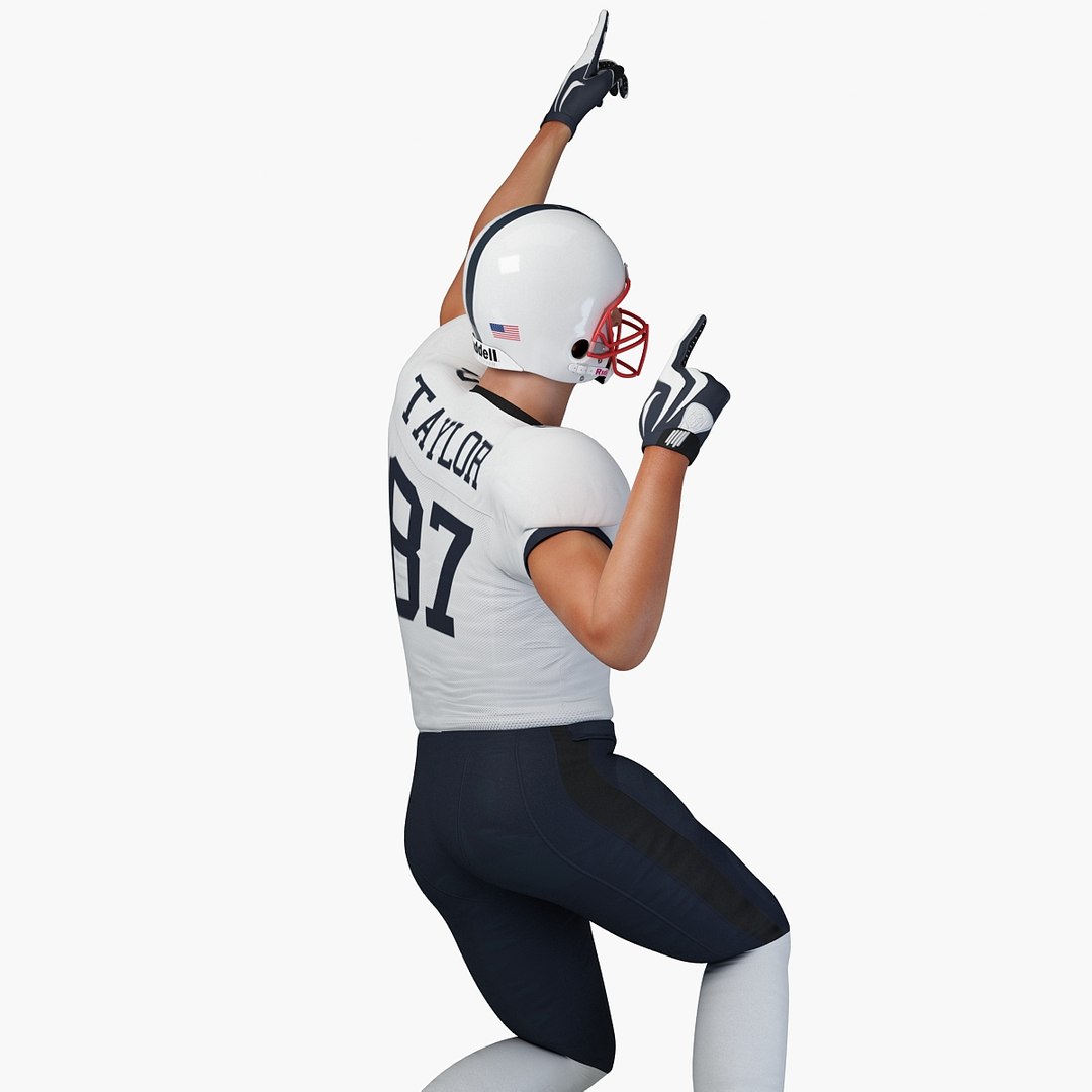 Football Player Character Rigging C4d