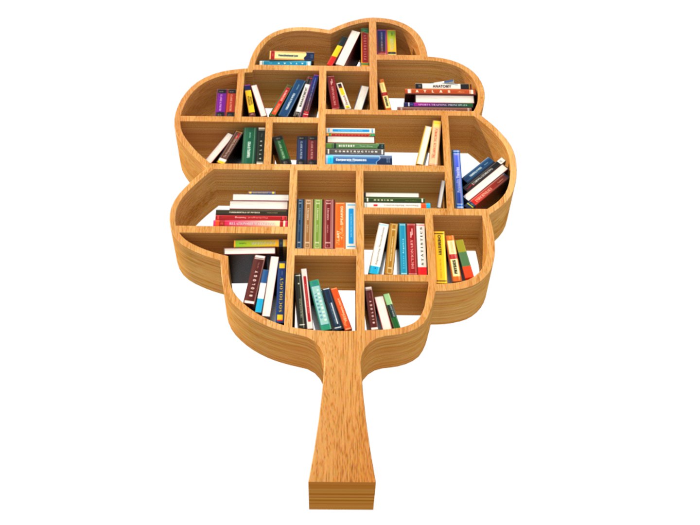 3D model bookshelf - TurboSquid 1325540