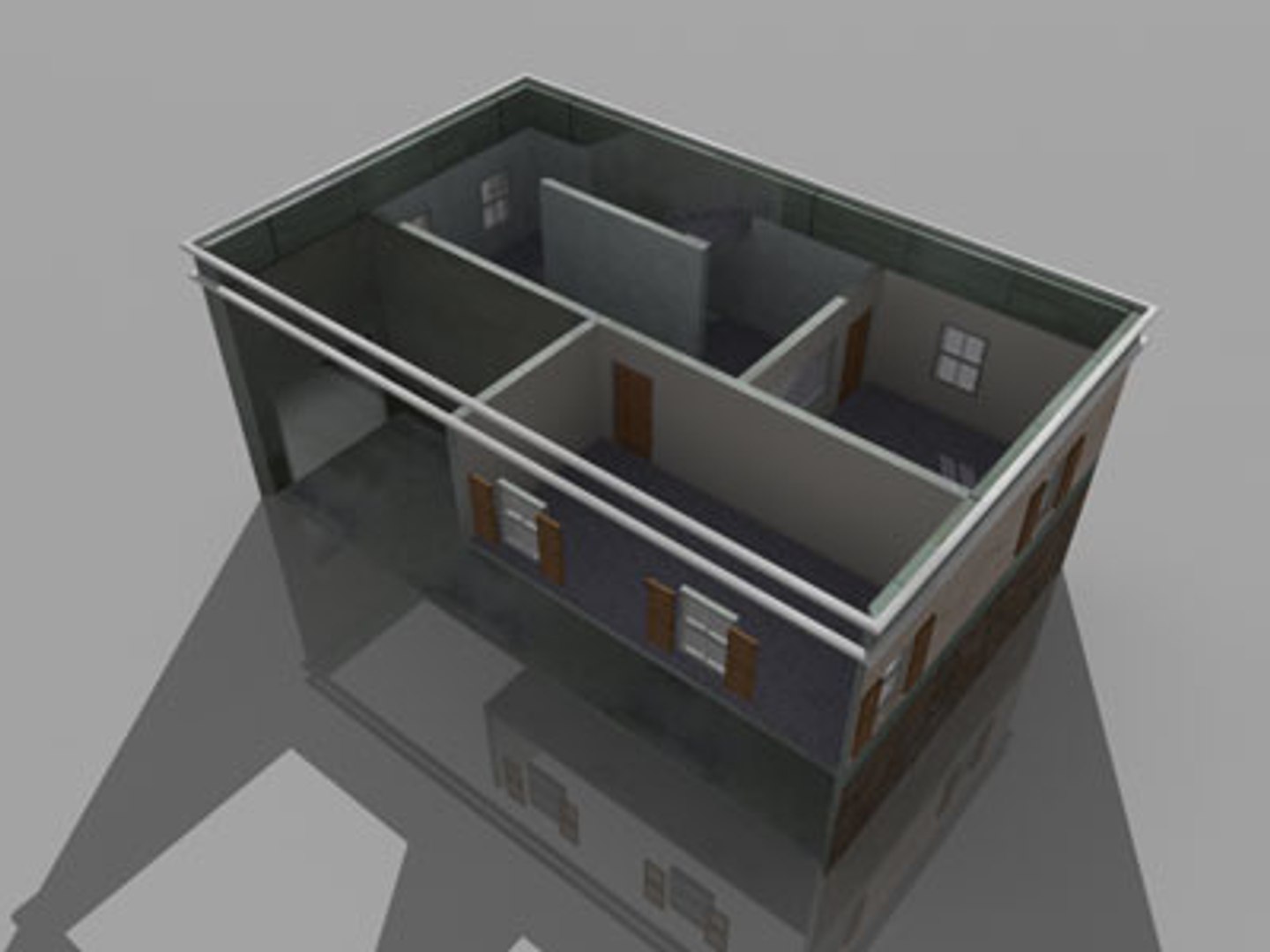 Security Building 3d Model