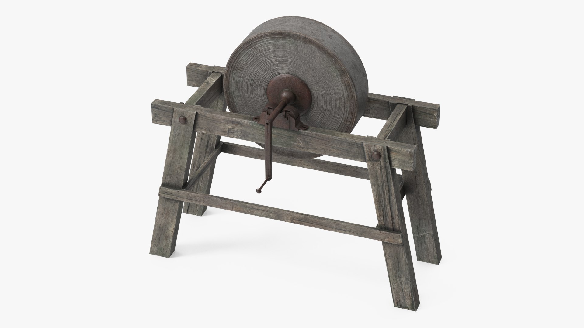 antique sharpening wheel