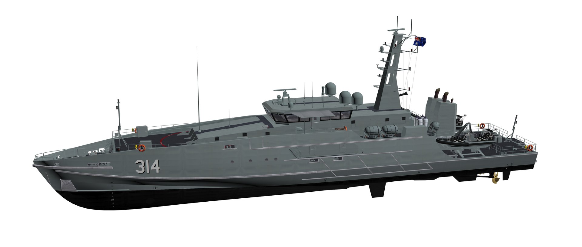 Evolved Cape Class Patrol Boat - ADV Capte Otway 3D Model - TurboSquid ...