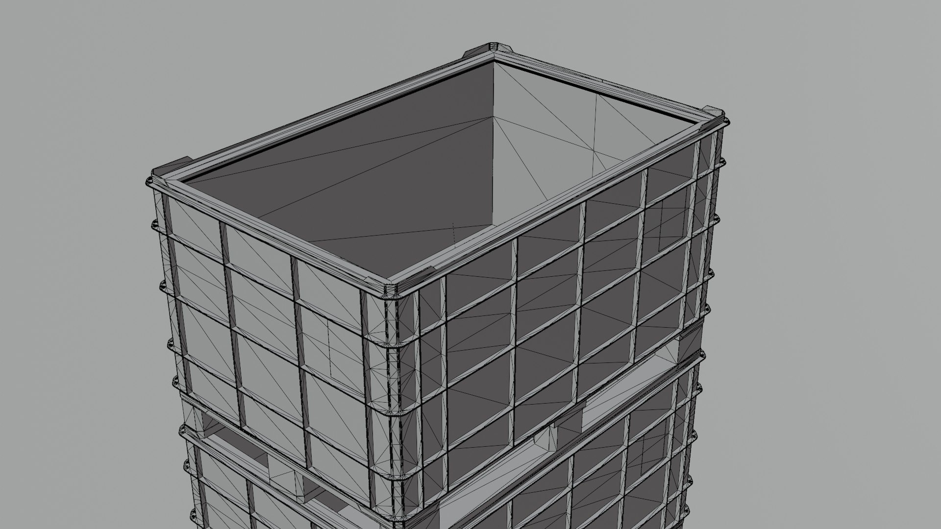 Industrial Plastic Container Or Box M 3D Model - TurboSquid 2056387