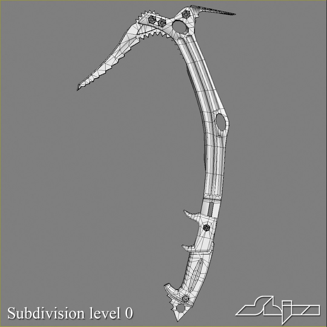3d Model Ice Axe 1