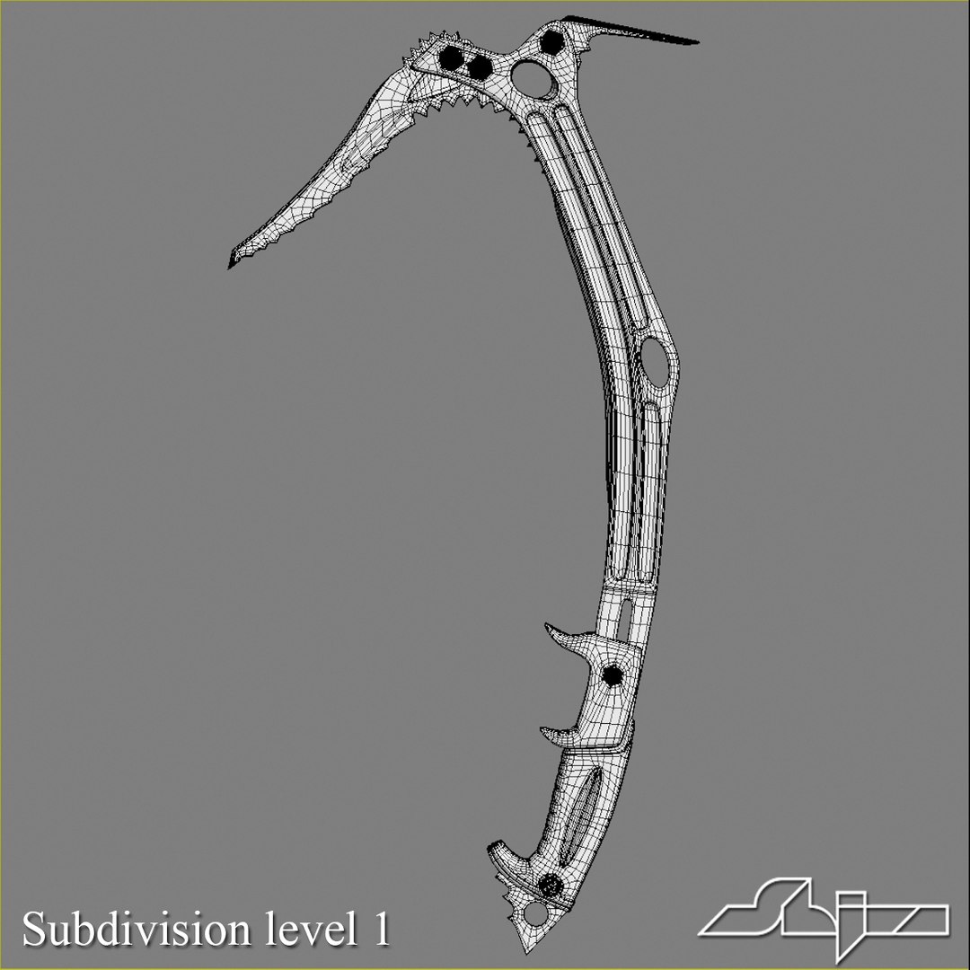 3d Model Ice Axe 1
