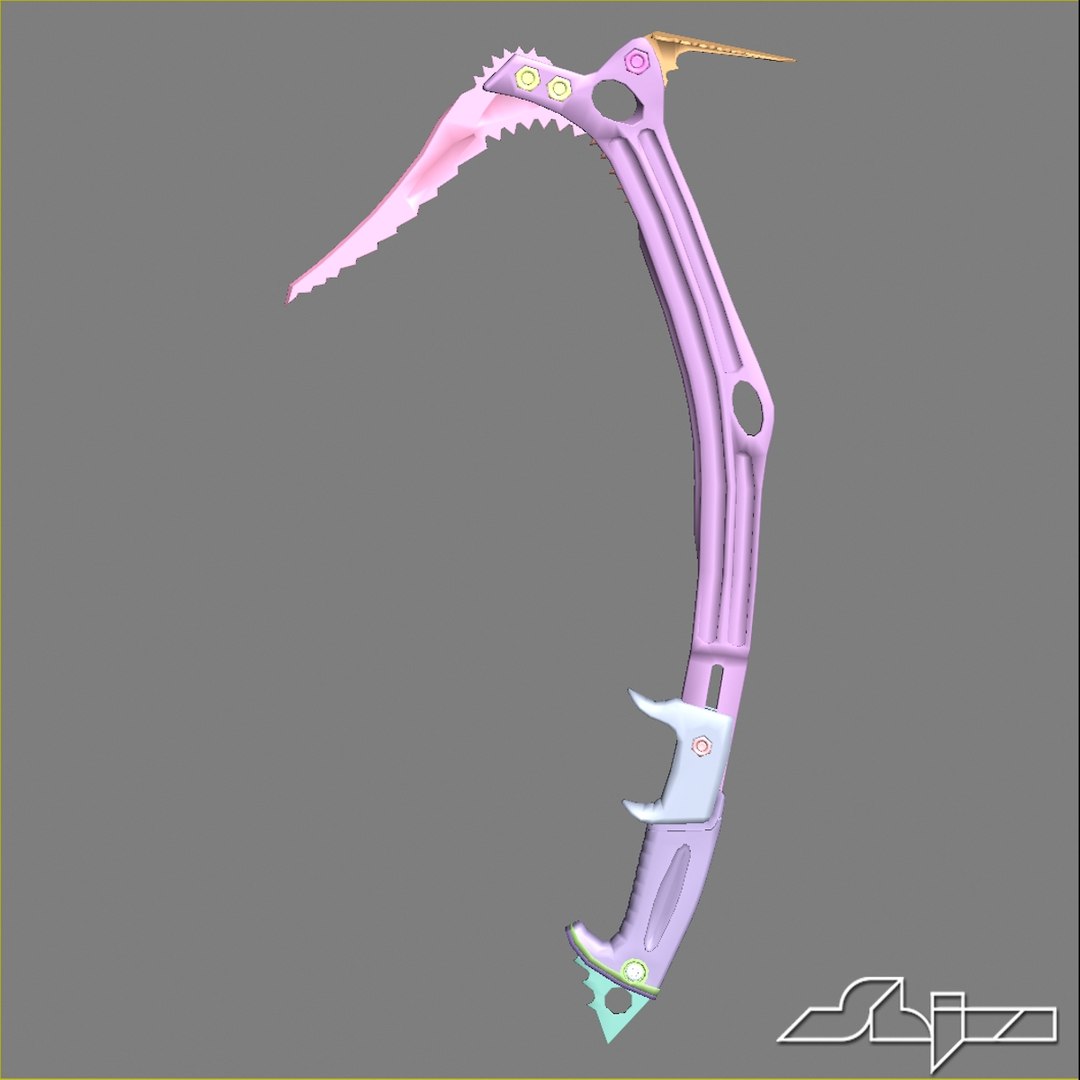 3d Model Ice Axe 1