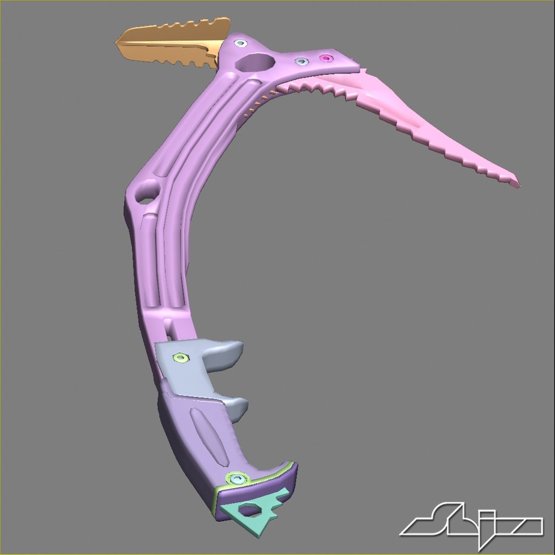 3d Model Ice Axe 1