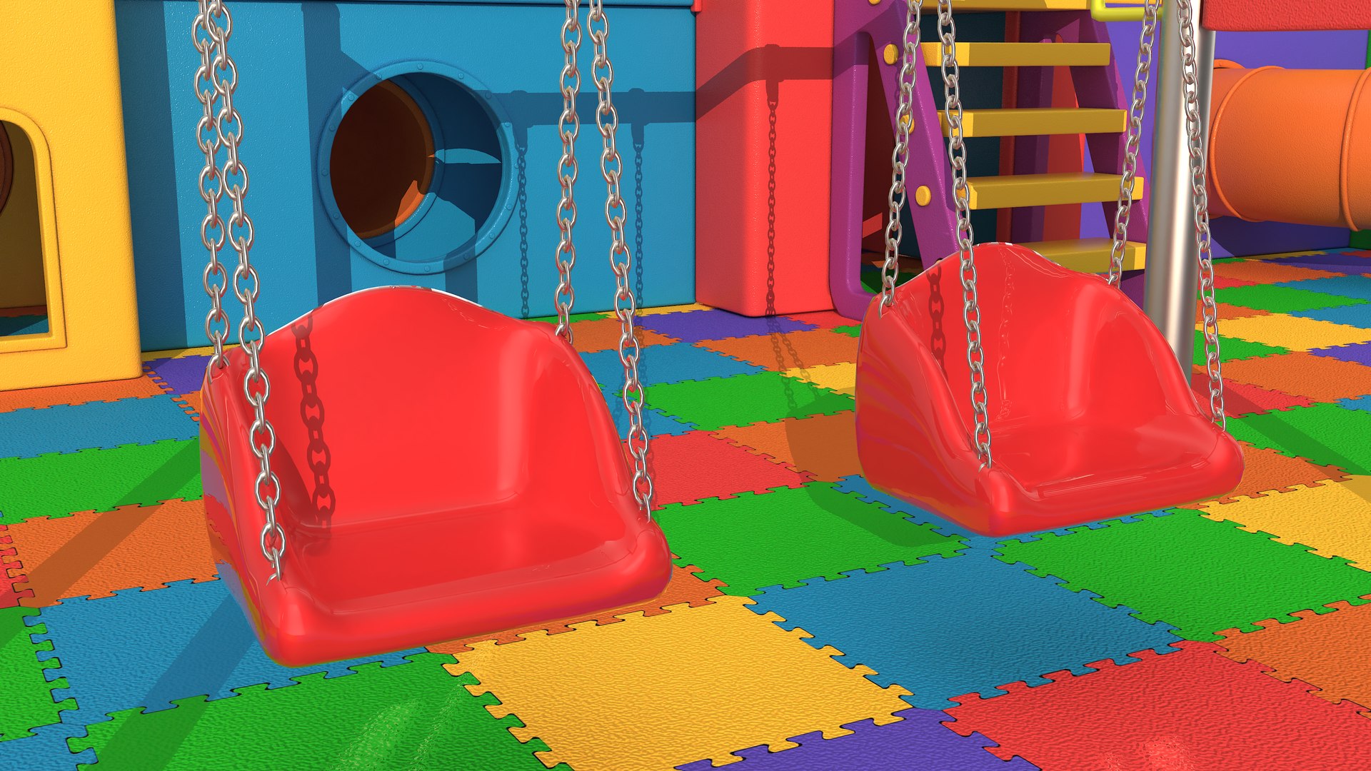 Large Children Playground Complex 3D - TurboSquid 2295231