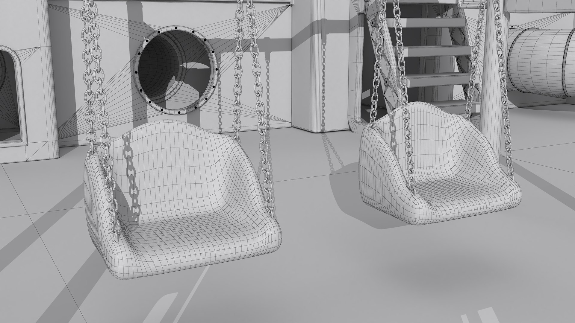 Large Children Playground Complex 3D - TurboSquid 2295231