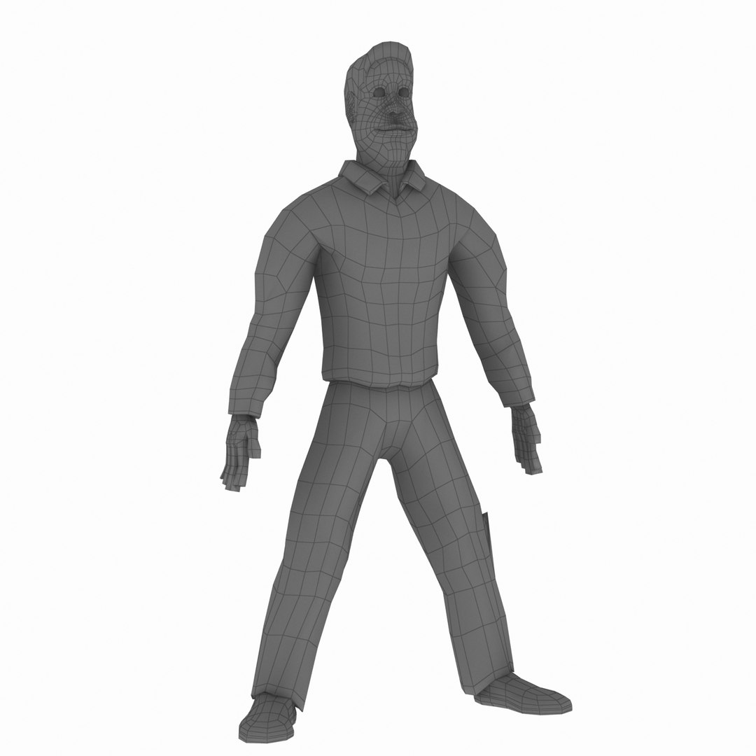 Man Cartoon Model - TurboSquid 1296474