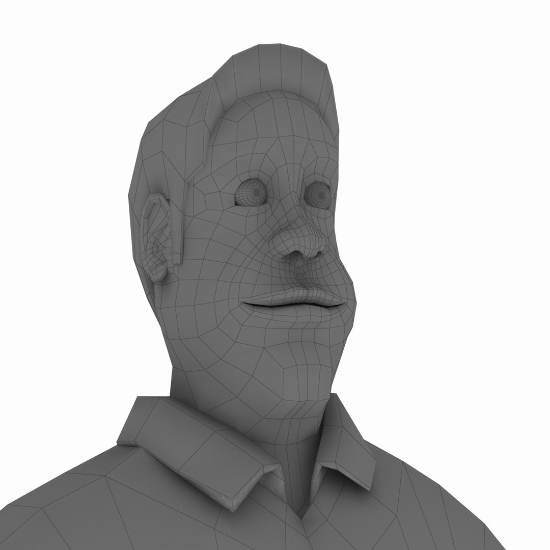 Man Cartoon Model - TurboSquid 1296474