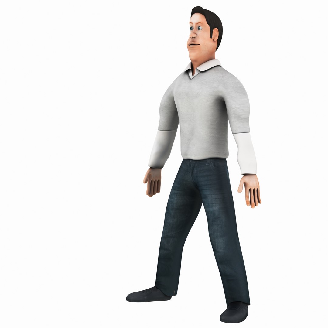 Man Cartoon Model - TurboSquid 1296474
