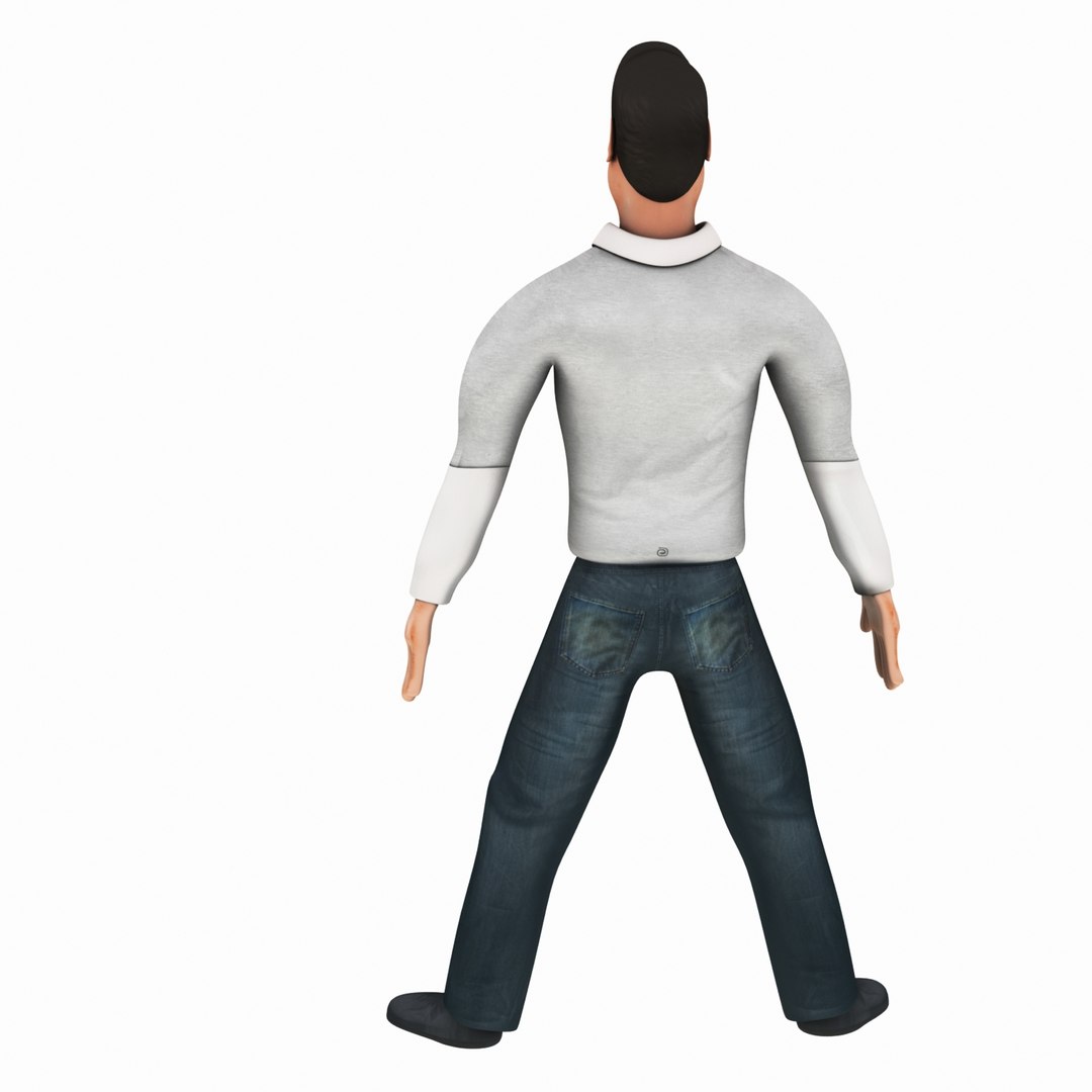 Man Cartoon Model - TurboSquid 1296474