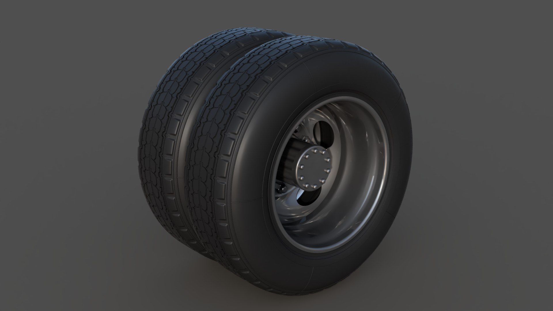 3D Heavy Truck Rear Wheels Model - TurboSquid 1906783
