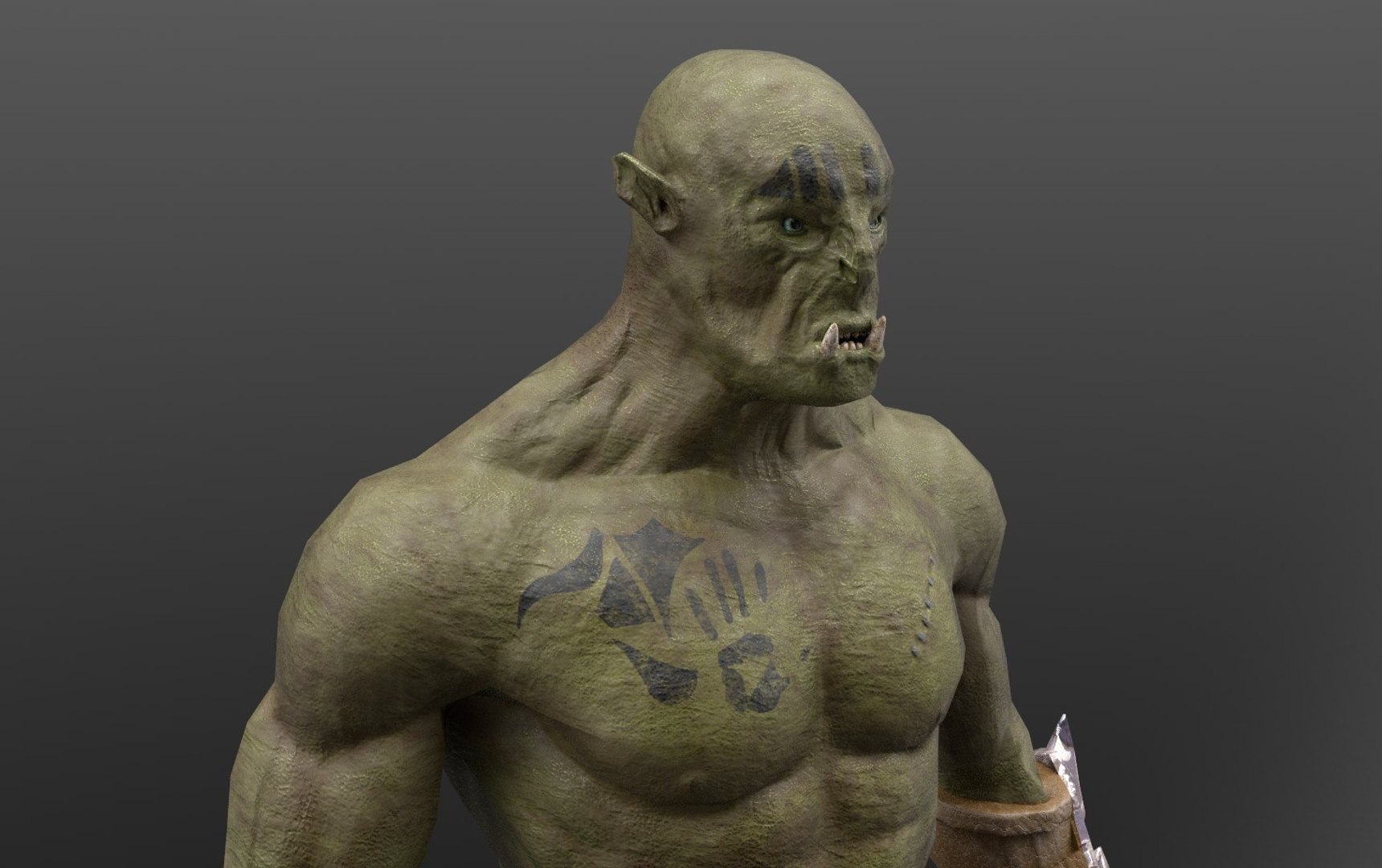 3D Orc Warrior PBR 4k Textures Model - TurboSquid 1803582