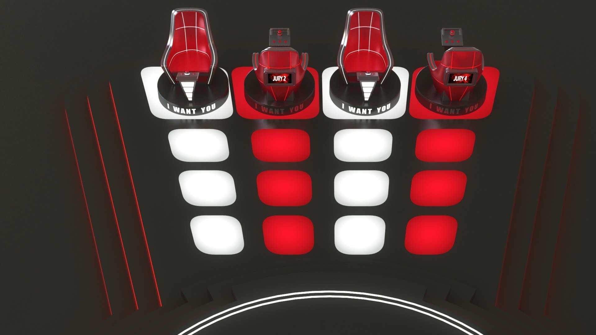 3D The Voice Stage 2 Model - TurboSquid 1717588