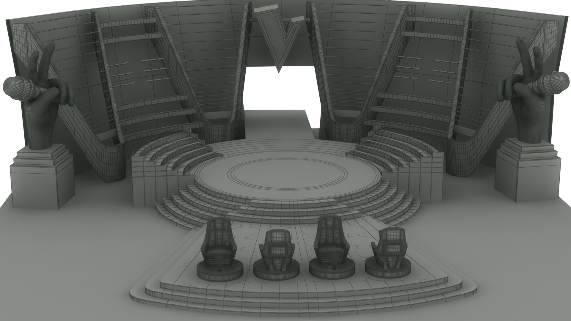 3D The Voice Stage 2 Model - TurboSquid 1717588