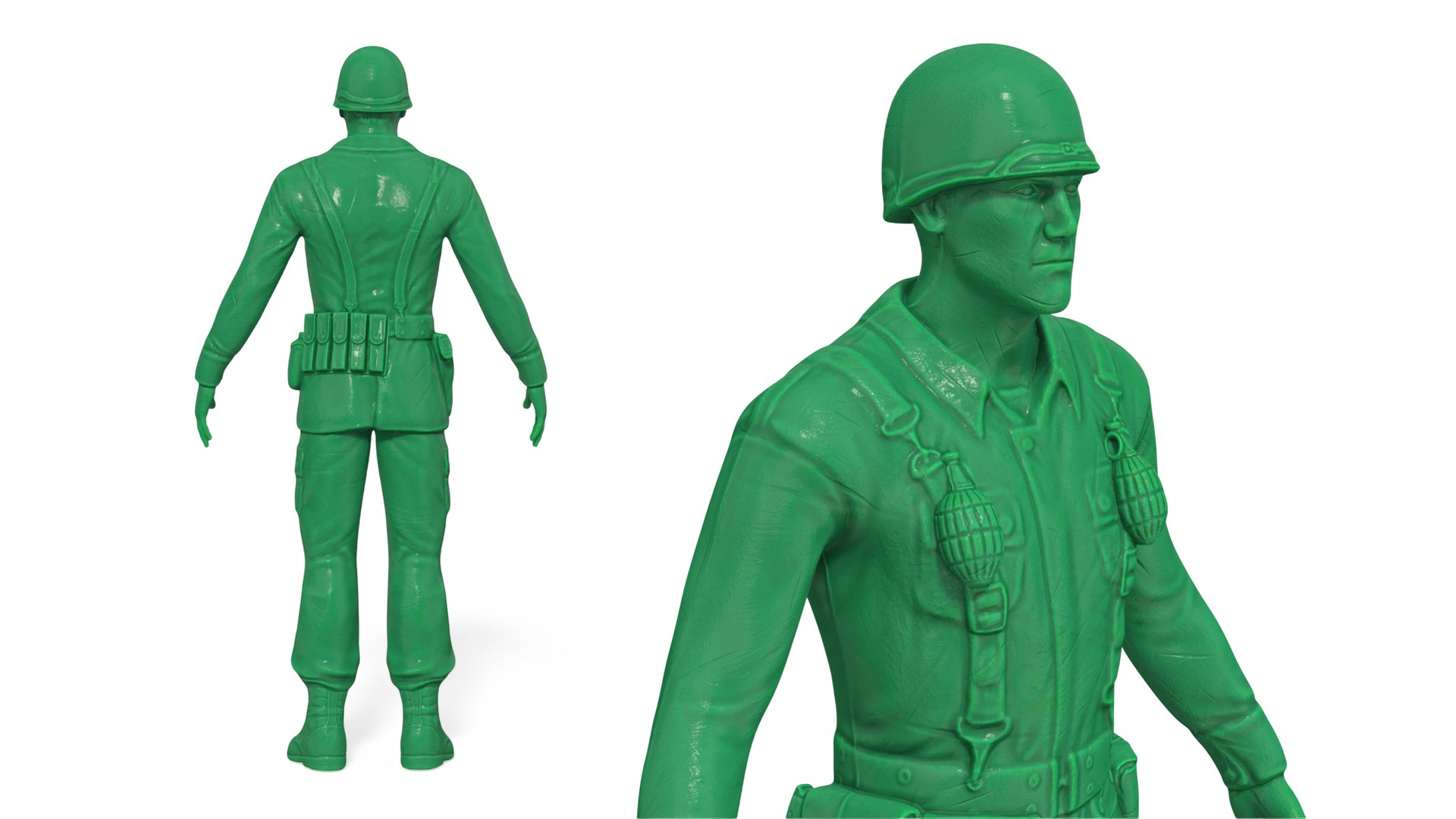 3D Green Toy Soldier Model - TurboSquid 2184717