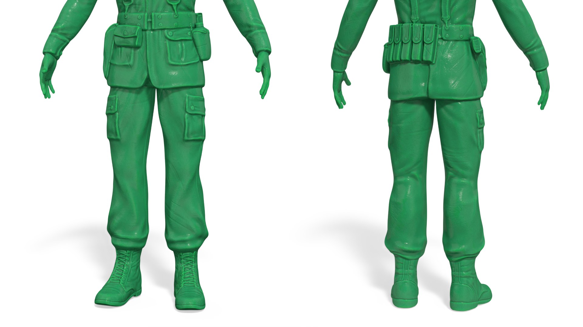 3D Green Toy Soldier Model - TurboSquid 2184717