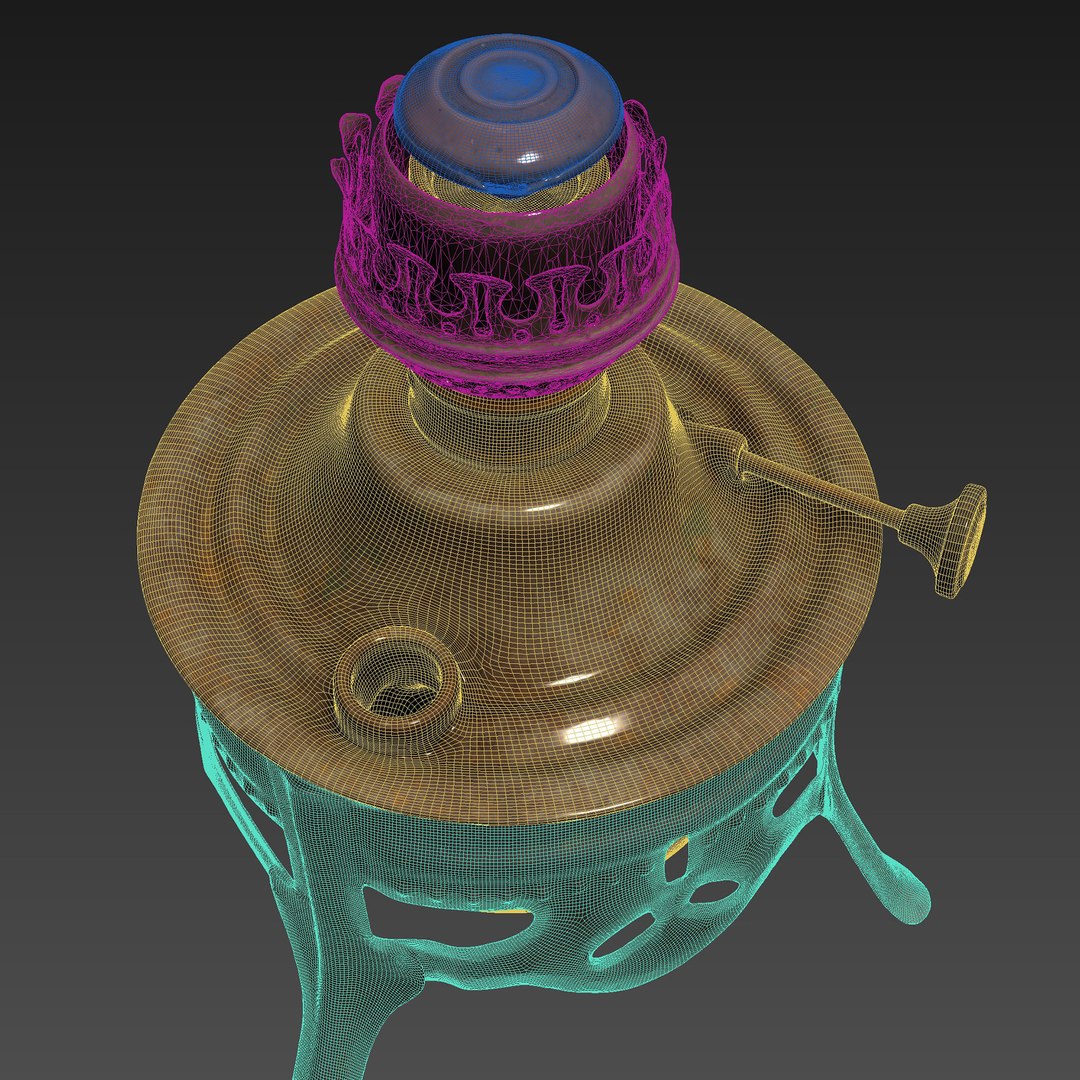 3D Kerosene Lamp Model - TurboSquid 2088761