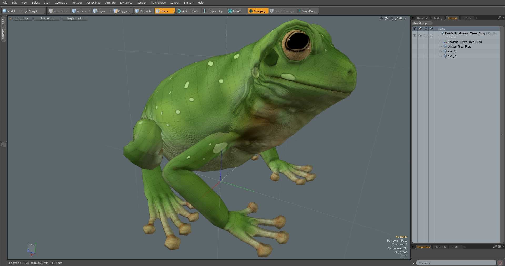 3D Realistic Green Tree Frog Model - TurboSquid 2249637