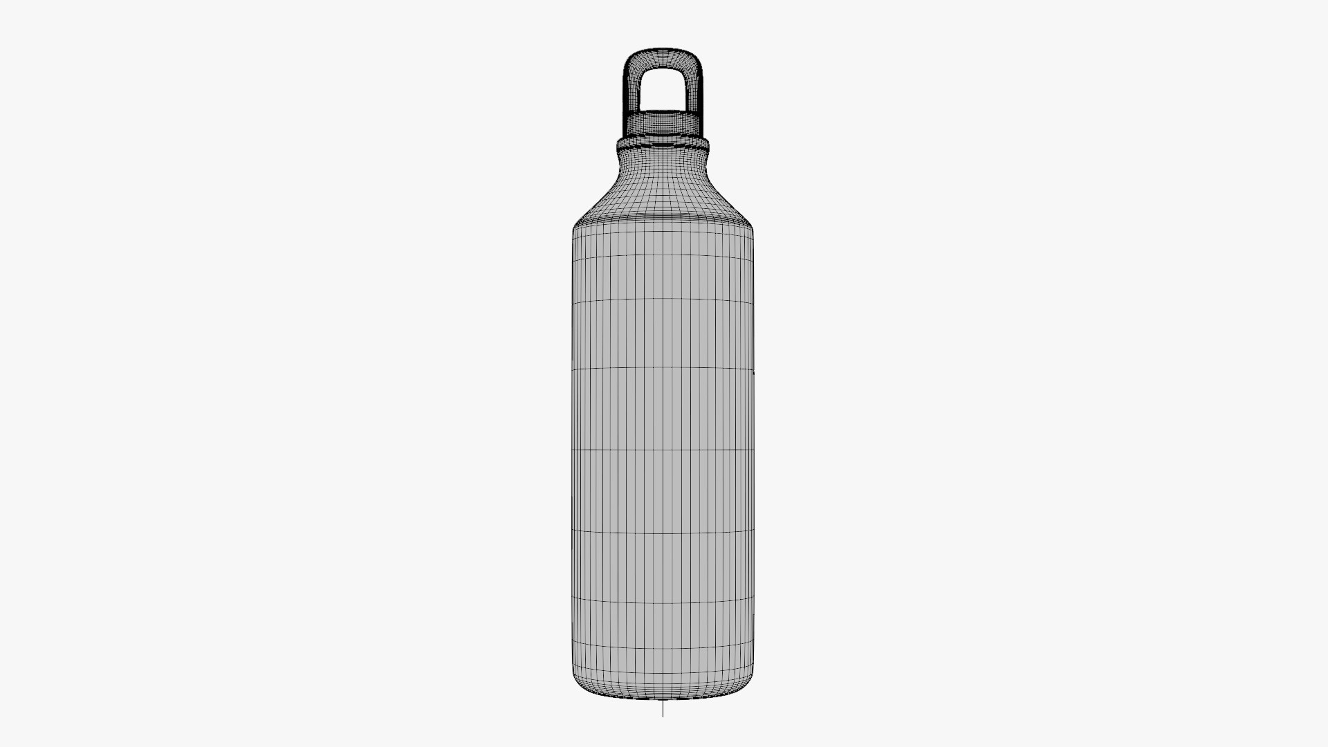 3D Model Basic Water Bottle - Geometry Only No Textures No Materials ...