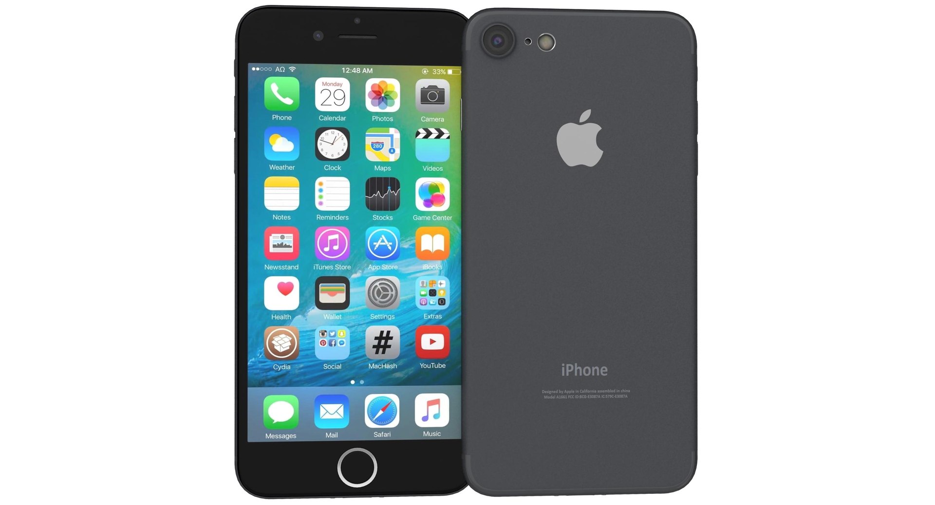 3d apple iphone 7 colors model