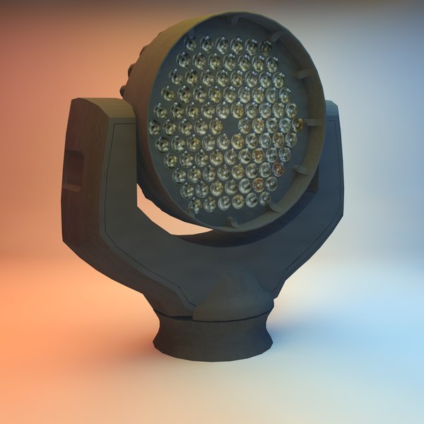 3d model moving lights spot