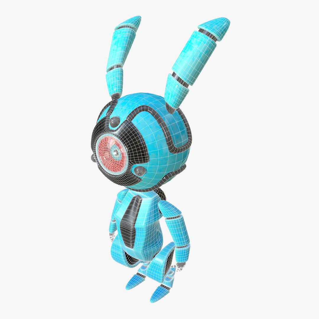robot rabbit 3d max