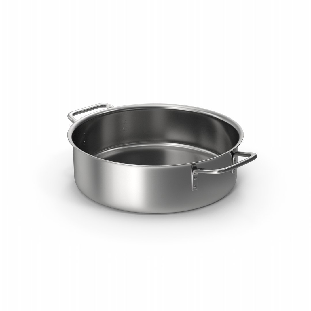 Steel Cooking Pot 3D - TurboSquid 2144442