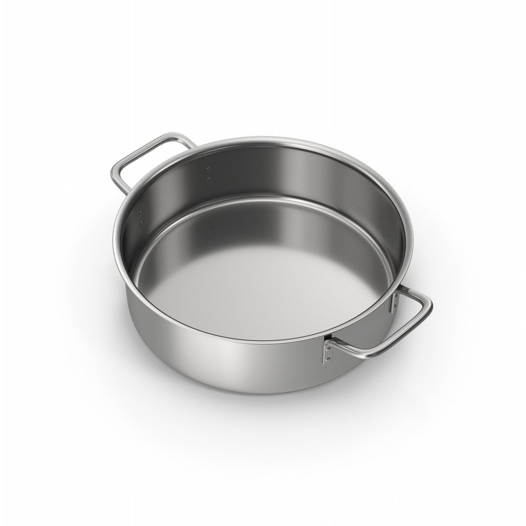 Steel Cooking Pot 3D - TurboSquid 2144442