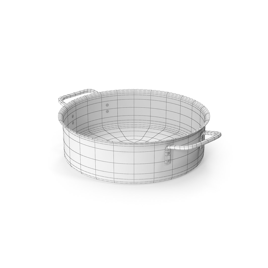Steel Cooking Pot 3D - TurboSquid 2144442