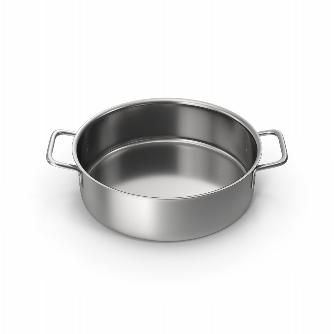 Steel Cooking Pot 3D - TurboSquid 2144442