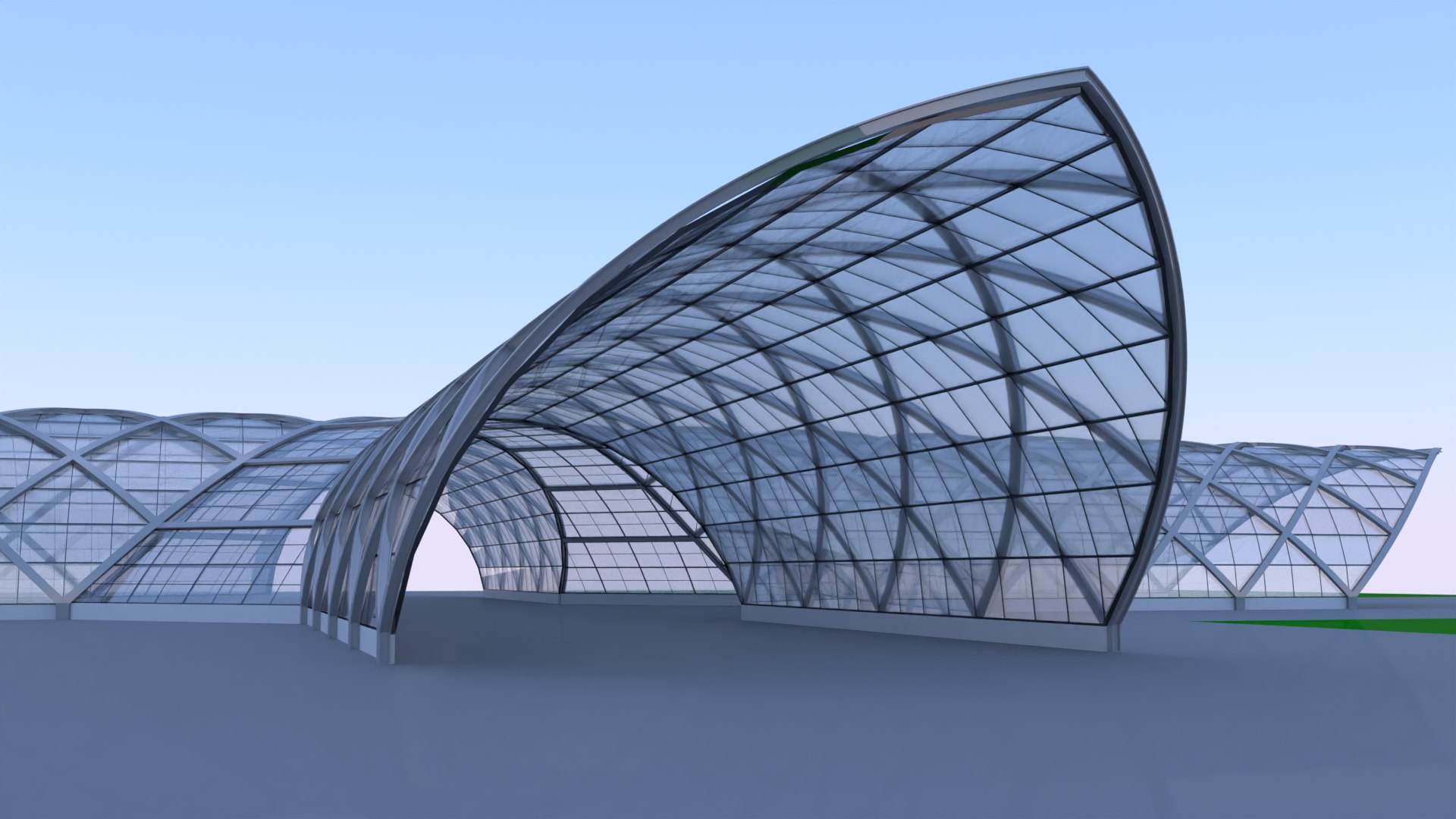 Glass Building Model - TurboSquid 2036512