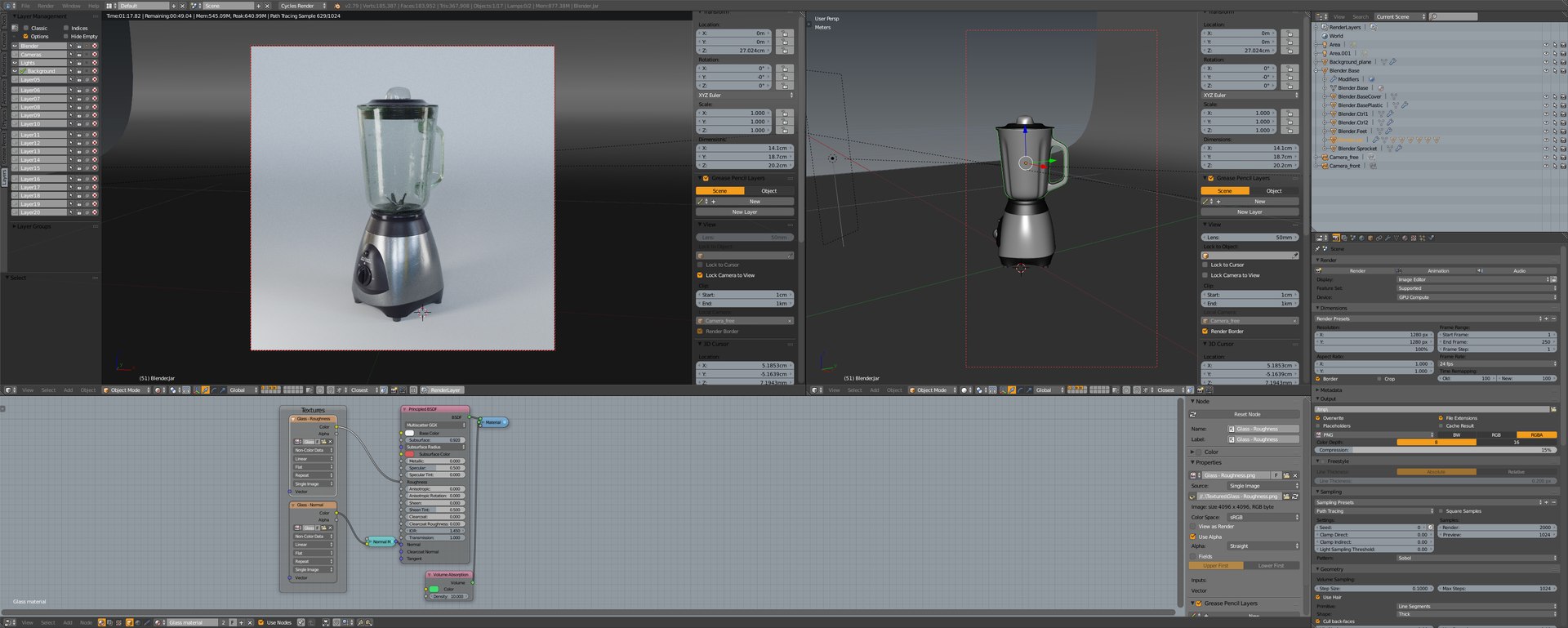 3D Blender Kitchen Model - TurboSquid 1219735