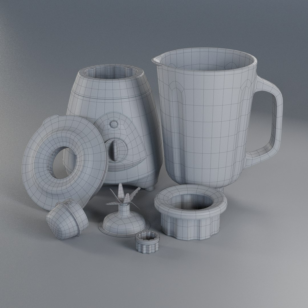 3D Blender Kitchen Model - TurboSquid 1219735