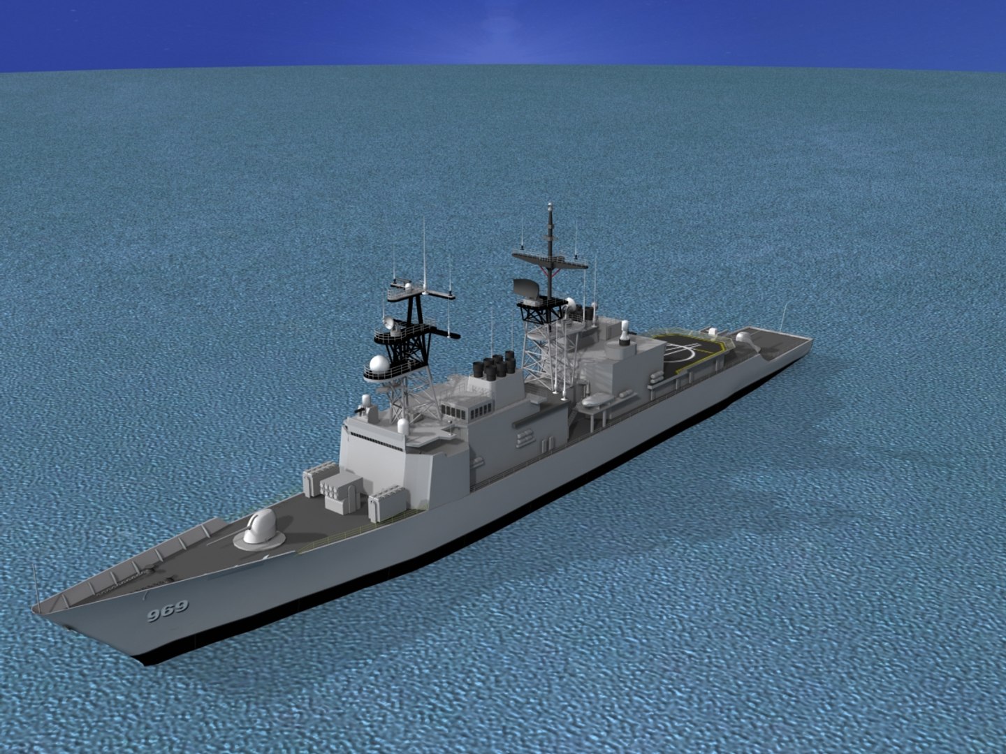 3d Model Destroyers Class Spruance