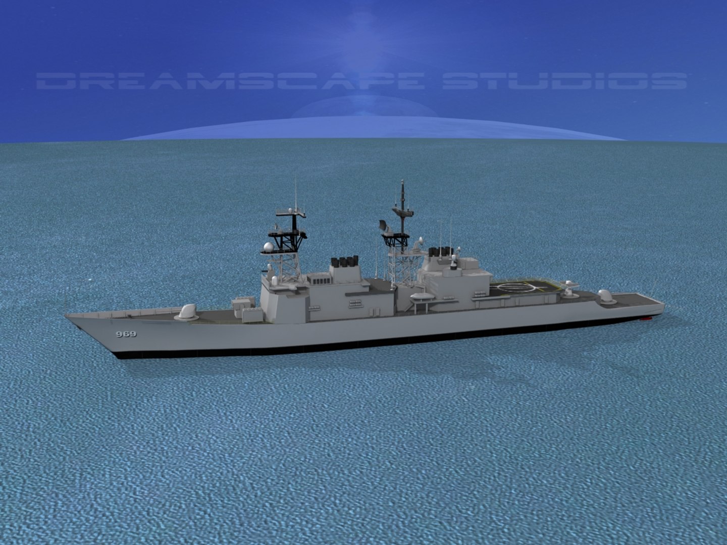 3d Model Destroyers Class Spruance