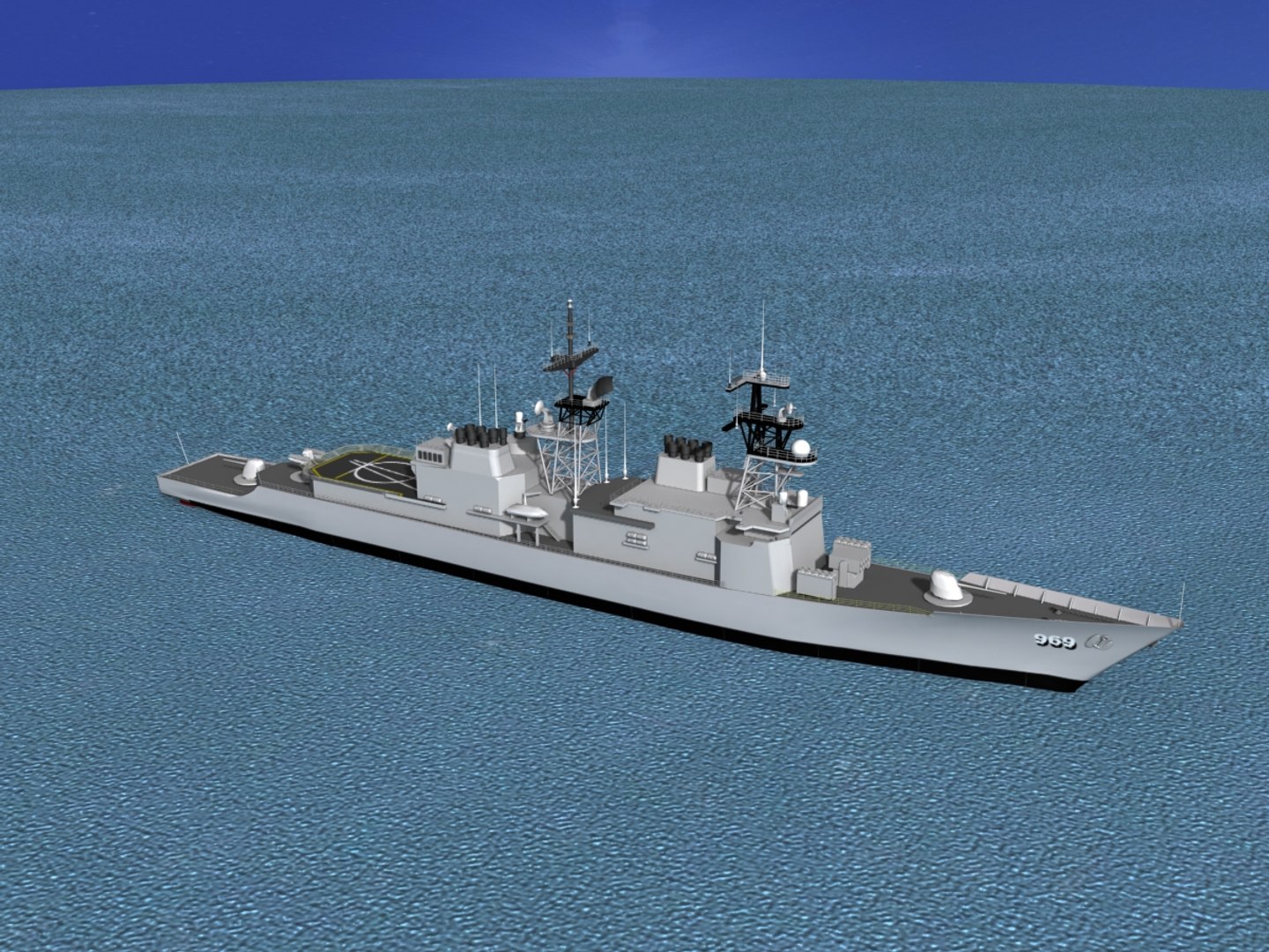 3d Model Destroyers Class Spruance