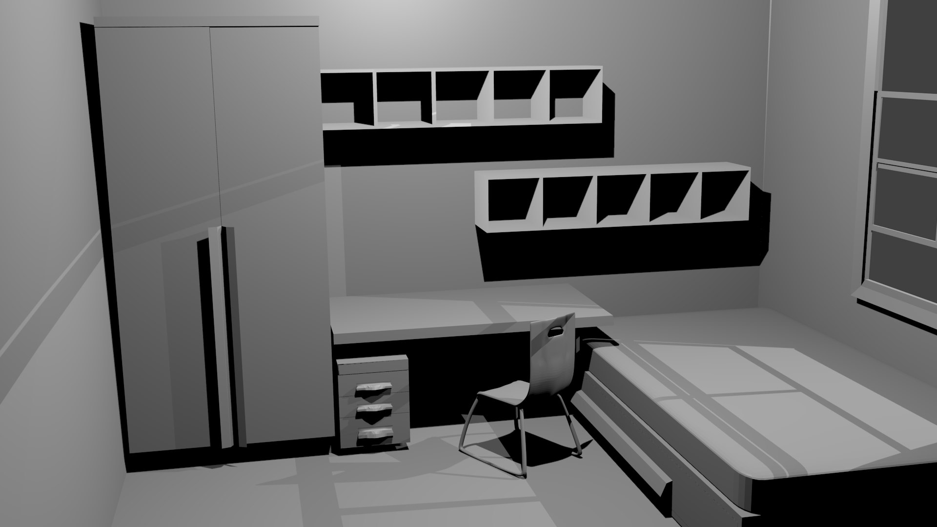 3d Dorm Room